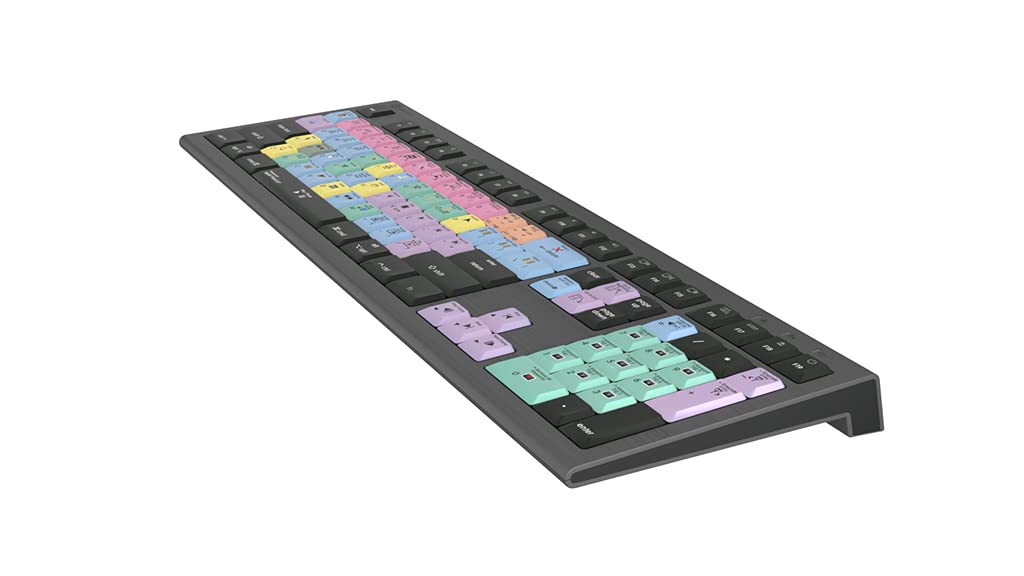 LogicKeyboard Mac Wired Backlit Keyboard Compatible with Final Cut Pro X- Astra Series- Part Number: LKBU-FCPX10-AMBH-US