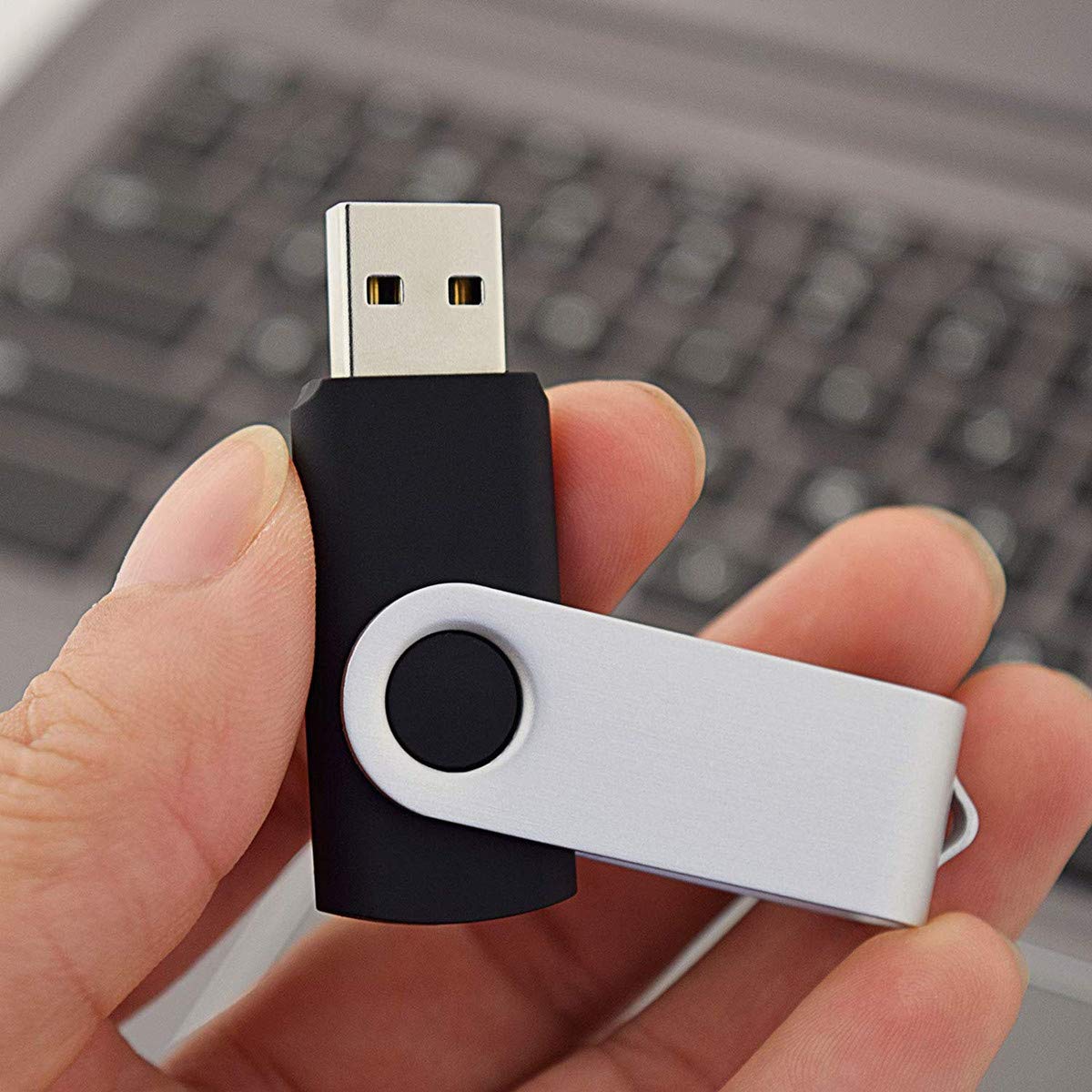 Aiibe 50pcs 16GB Flash Drives Bulk 16GB USB Flash Drive 50 Pack 16GB 16G USB 2.0 Thumb Drive Blank USB Drives Zip Dirves 16gb Wholesale, Black