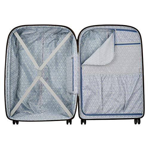 DELSEY Paris Clavel Hardside Expandable Luggage with Spinner Wheels, Black, Checked-Large 30 Inch