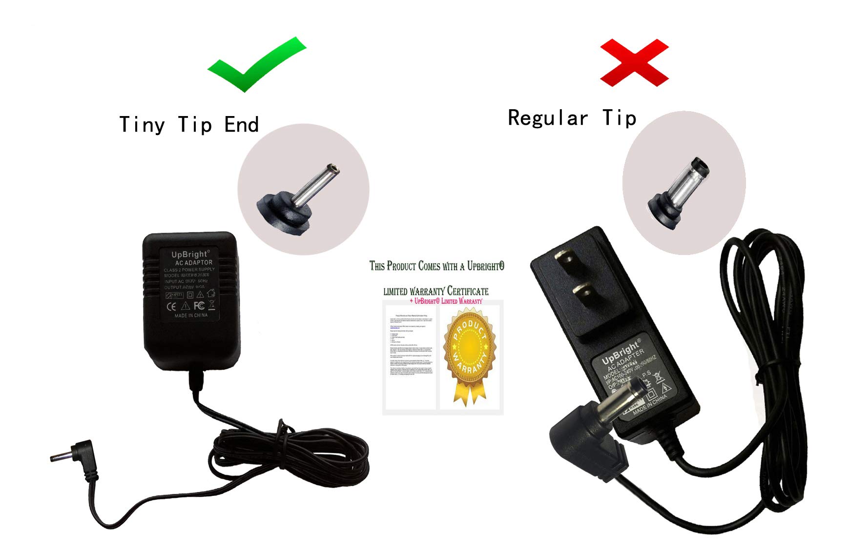 UPBRIGHT 6V AC Adapter Compatible with AT&T VTech CS6114 CS6124 CS6419 CS6529 CS6649 CS6729 CS6729-2 CS6759 CS6829 CS6859 EL52103 EL52203 DECT 6.0 Cordless Phone 6VAC 300mA AC6V Power Supply Charger