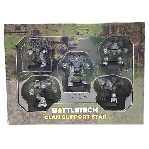 Catalyst Game Labs BattleTech Mini Force Pack: Clan Support Star Grey