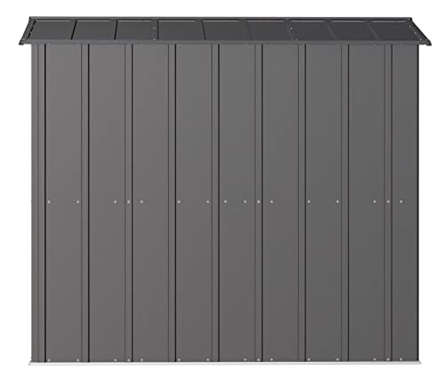 Arrow Classic Steel Storage Shed, 6x7, Charcoal
