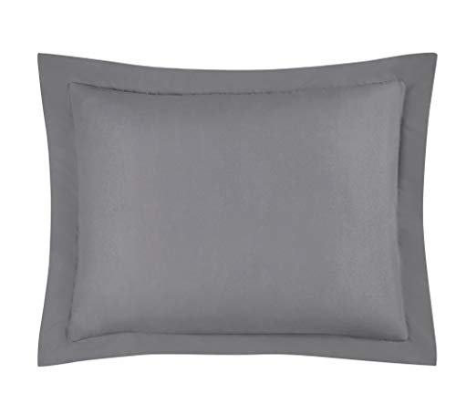 Chezmoi Collection 3-Piece Down Alternative Comforter Set (Queen, Gray)