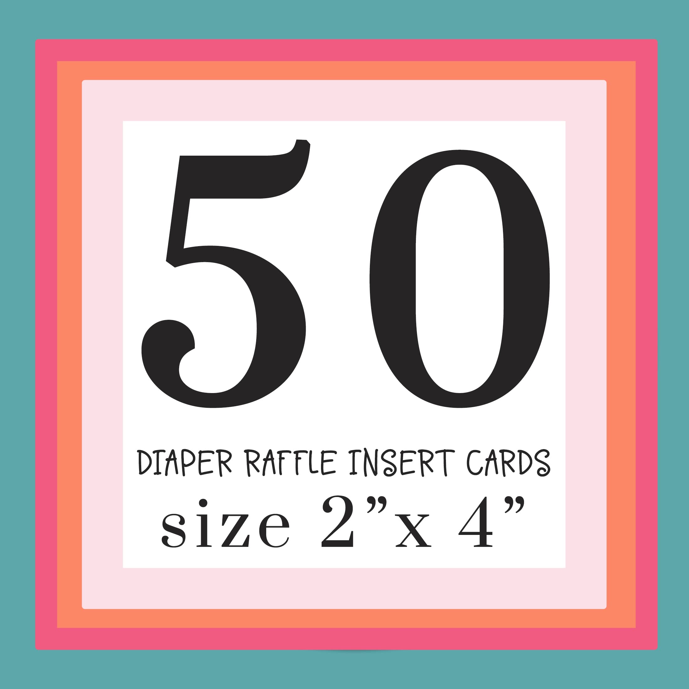 Adventure Awaits Diaper Raffle Cards (50 Pack) Boys Baby Shower Game Tickets – Blue Invitation Insert Fill-In for Prize Drawings - Size 2x4 Set