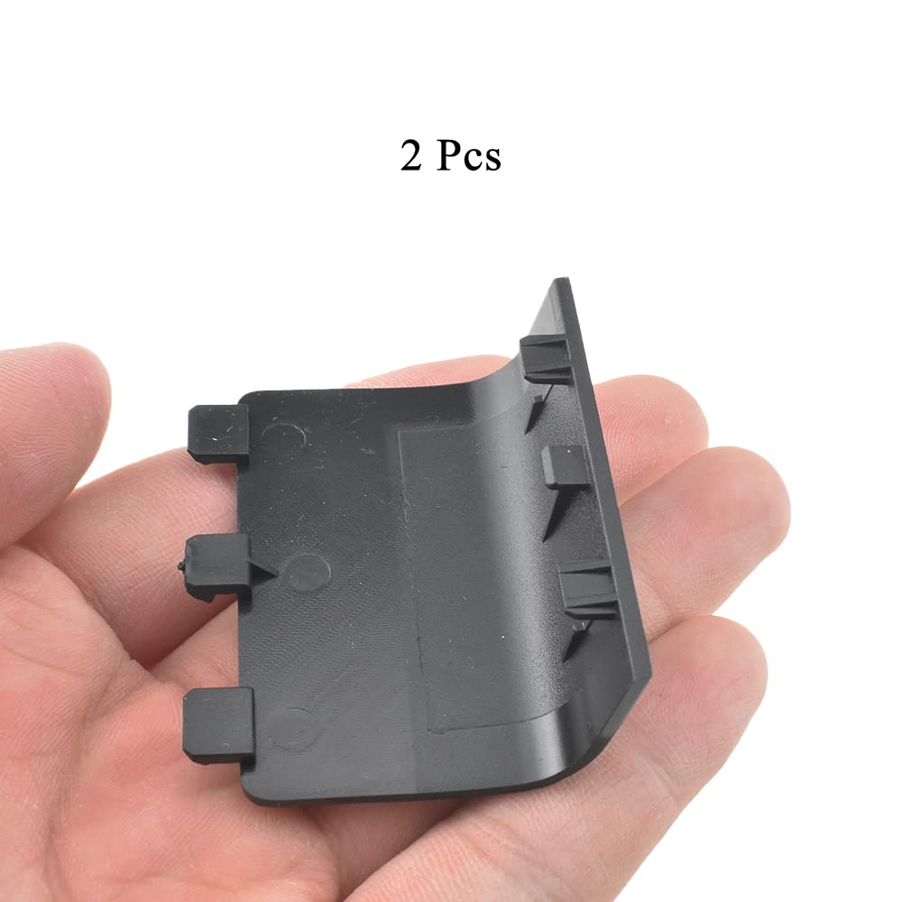 Acoeitl Battery Cover Back Door Shell Compatible with Xbox One Xbox One S One X Controller Replacement Lock in Place Firm Hold Battery Not Easy Slip Strong Bear Drop Easy Install 2Pcs Black