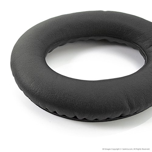 Geekria Replacement Ear Pads for Bose QuietComfort QC2, QC15 Headphone Replacement Ear Pad + Headband Cover/Ear Cushion/Ear Cups/Ear Cover/Earpads Repair Parts/Headband Protector (Black)