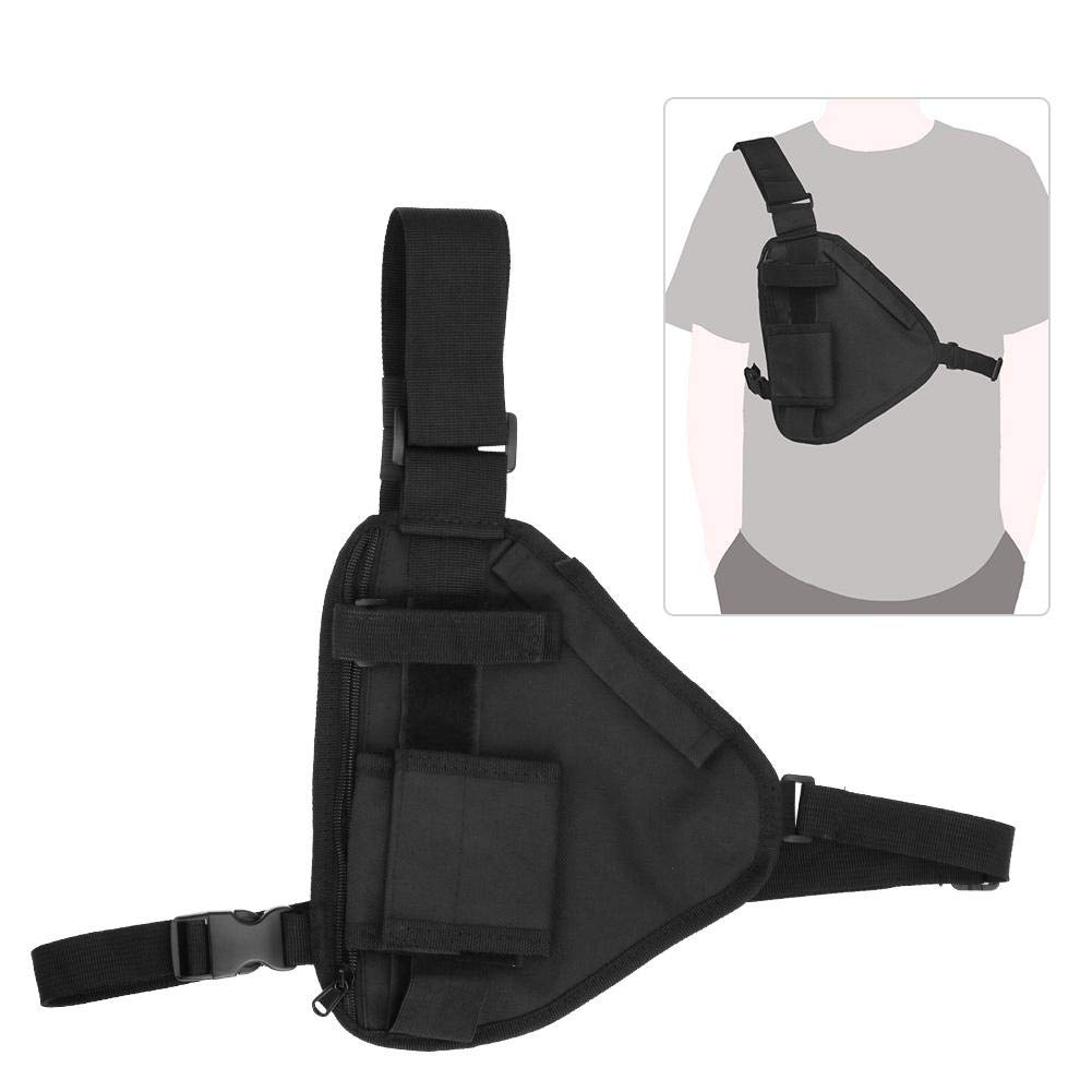 VBESTLIFE Radio Holster, Walkie Talkie Holster Universal Hands- Front Pack Pouch Radio Holster with Nylon Strap for Two Way Radio Walkie Talkie