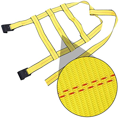 Robbor Tow Dolly Basket Straps with Flat Hook Heavy Duty Car Dolly Straps Universal Fit Most 14"-19" Wheels 10,000Lbs Webbing Break Strength Tire Bonnet
