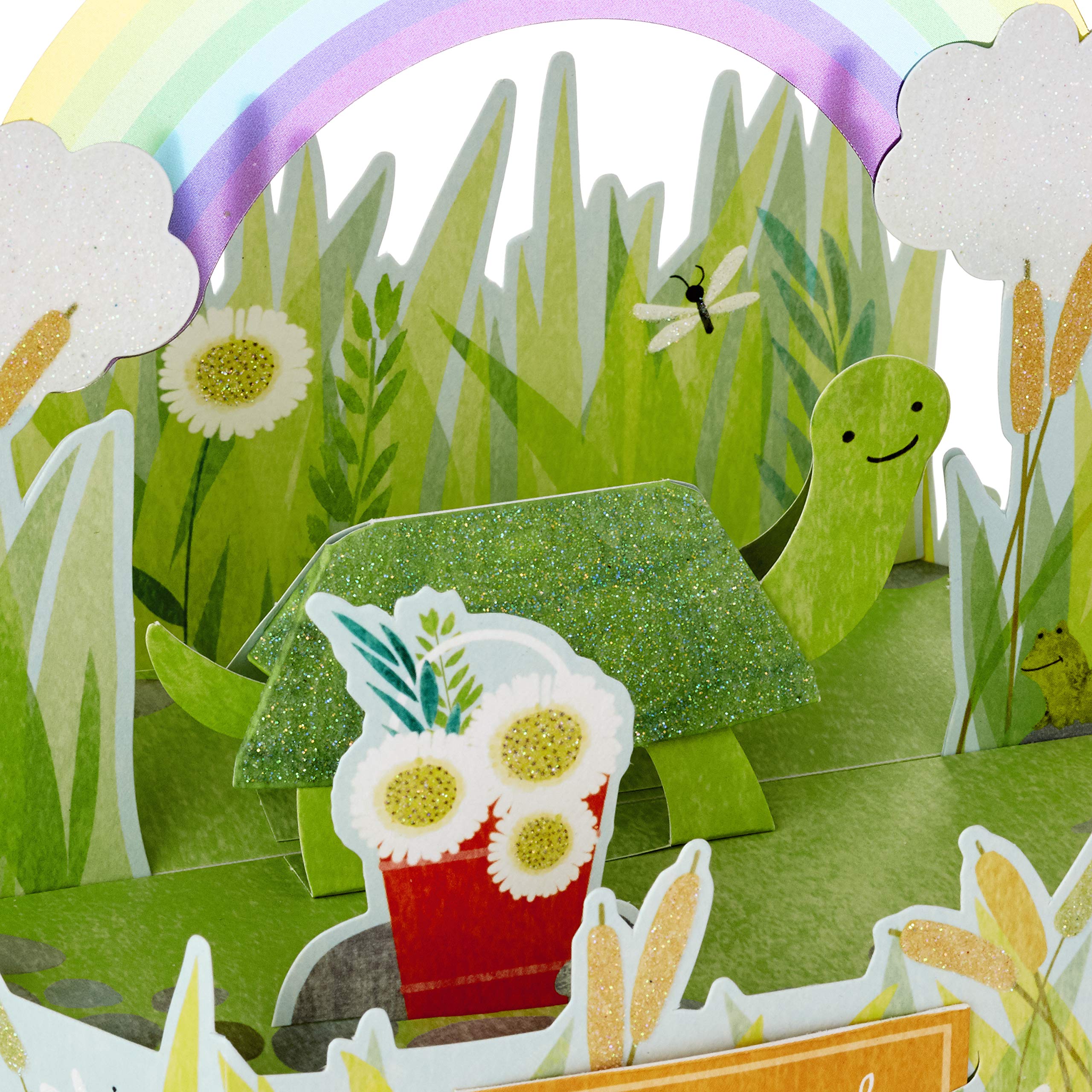 Hallmark Paper Wonder Thinking of You, Get Well Pop Up Card (Rainbow)