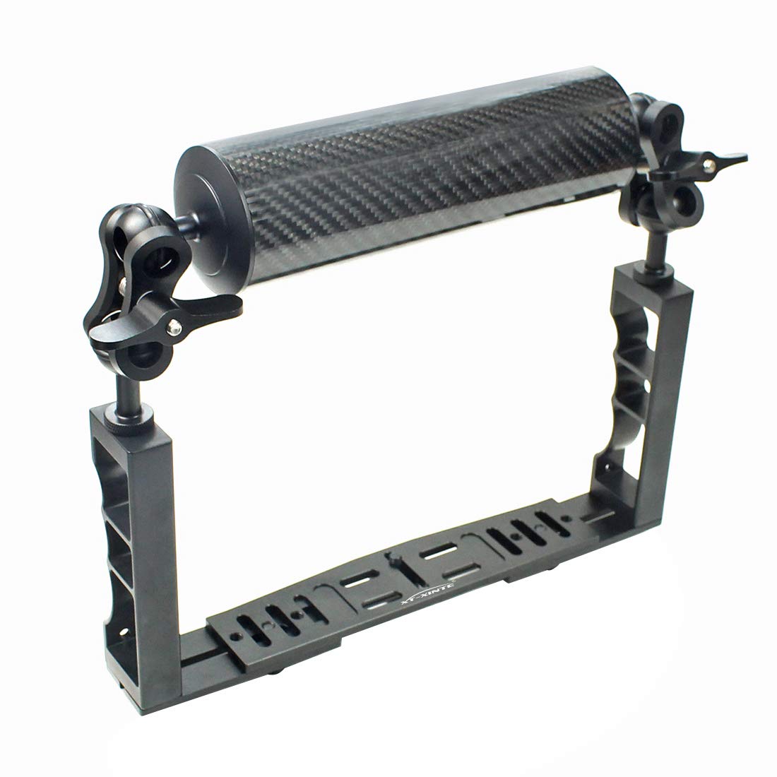 XT-XINTE CNC Aluminum Alloy Handle Grip Stabilizer Rig Handheld Underwater Scuba Waterproof Diving Tray Mount Compatible for Gopro/Sjcam, for DSLR Camera LED Light Smartphone (Combo 3)