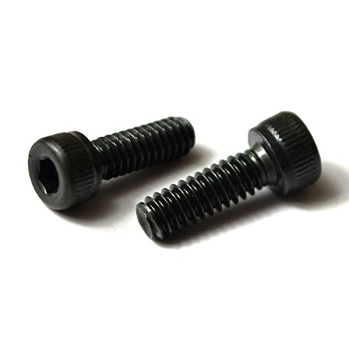 M2.5 Alloy Steel Hex Socket Head Cap Screws,12.9 Grade,Full Thread,Metric,Knuled Head Bolt Black 50pcs (M2.5 x 8mm)