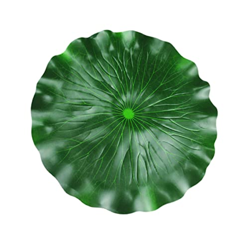 DOITOOL Lily Pads for Ponds Artificial Floating Foam Lotus Leaves, 2PCS Realistic Lily Pads Leaves 23.6 Inch Large Artificial Water Lily Pads Ornaments for Pond Pool Aquarium Water Decoration