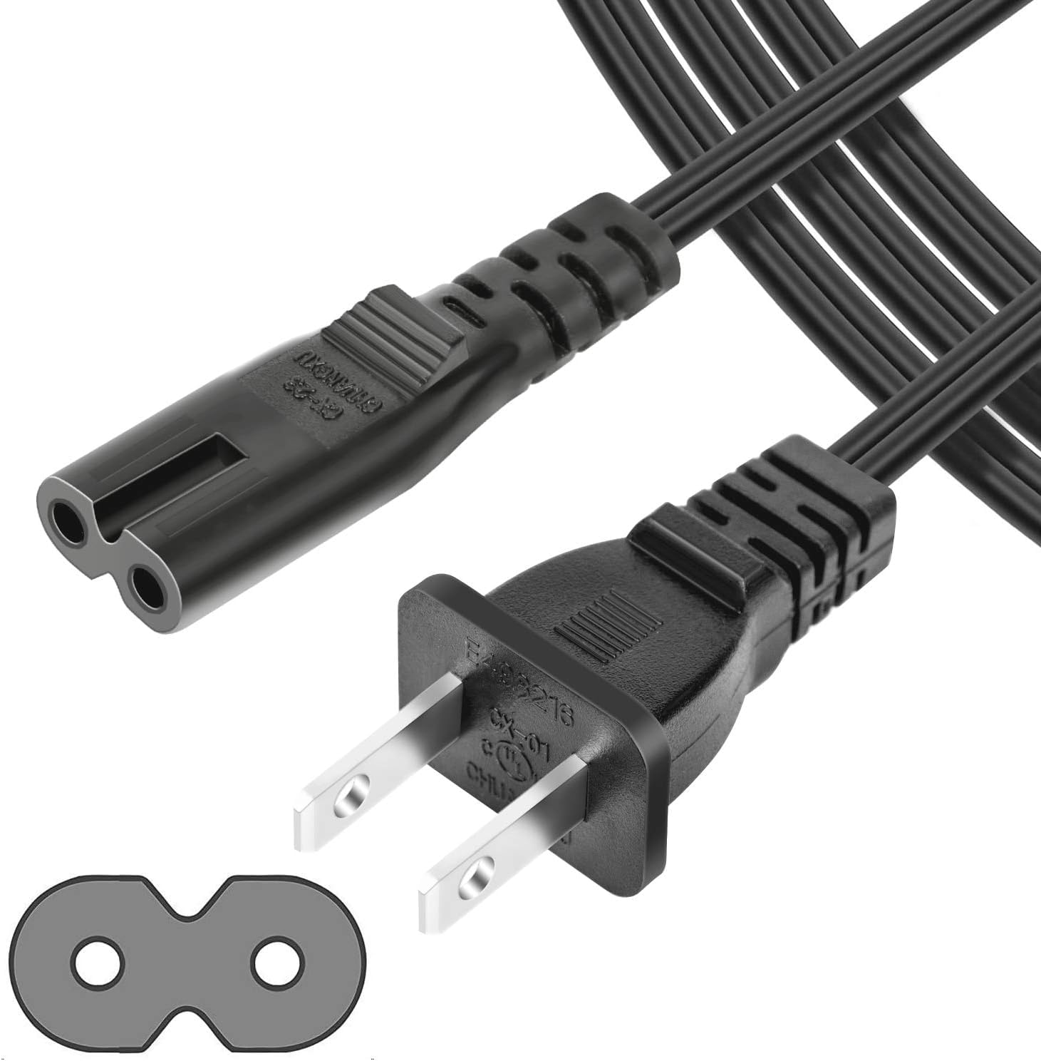 K-Mains AC Power Cord Outlet Socket Cable Plug Lead for Ryobi Cordless 40V 40Volt Lithium-ion Baterry OP4026 & Charger OP400