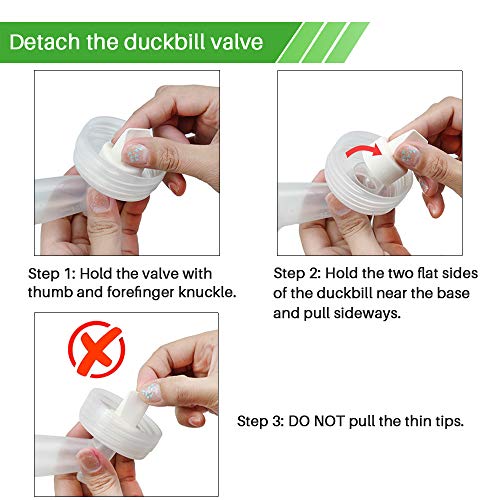 Replacement Duckbill Valves and Backflow Protector for Spectra, Compatible Pump Parts for Spectra S1 Spectra S2 Spectra 9 Plus by PumpMom (Not Original Spectra S2 Accessories)