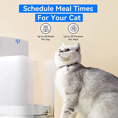 CATLINK Automatic Cat Feeder, Health Report for Cats, 3.5L Capacity WiFi Enabled Smart Cat Feeder, App Control, Portion Control, Multi-cat Identification, Timed Cat Food Feeder with Ceramic Bowl
