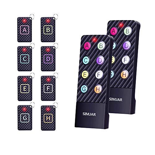 Unusual Holiday Present - Key Finder with Extra Backup RF Transmitter and Lanyards, Simjar Wireless RF Item Locator Tracker Support Remote Control with Louder Beep - Pet Wallet Phone Glasses Tracker