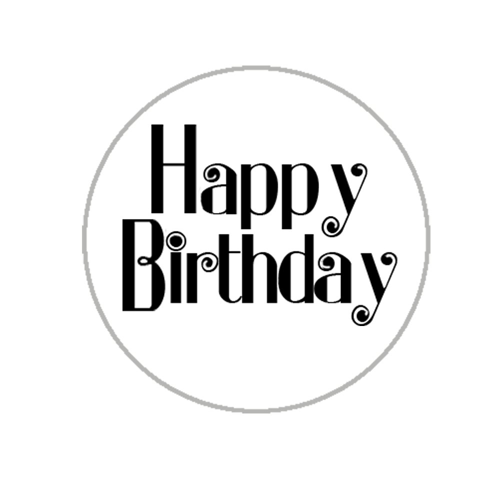 Happy Birthday Envelope Seals - 1.2" Happy Birthday Stickers - 144 Stickers