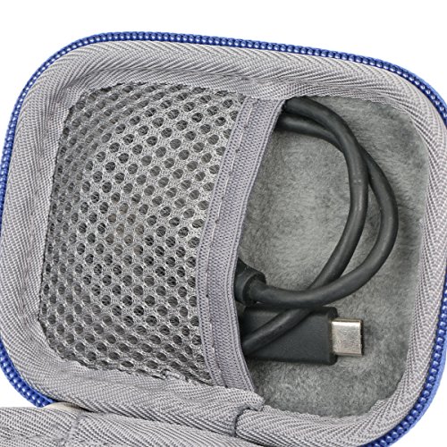 Hard Travel Case Replacement for Samsung T3 T5 Portable 250GB 500GB 1TB 2TB SSD USB 3.0 External Solid State Drives by co2CREA (Blue Case)