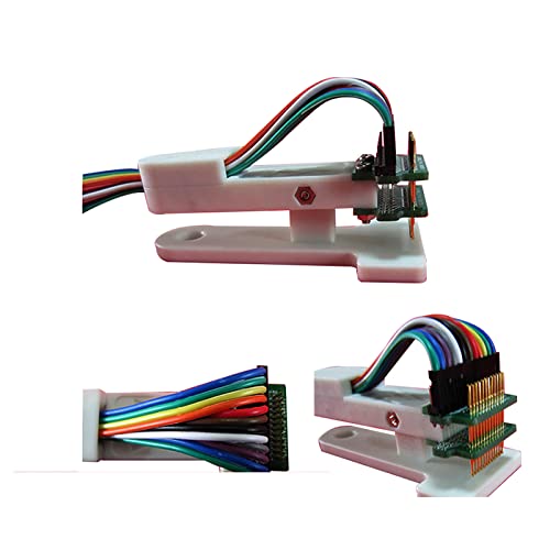 Dykbkiss Test Burning Fixture Pitch 1.27mm Test Stand PCB Clip pogo pin Debug Download Program Burn 3PIN 4P 5P 6P 7P 8P 9P 10P 11P 12P Programming Burning Clip (1.27mm Single Row, 5PIN)