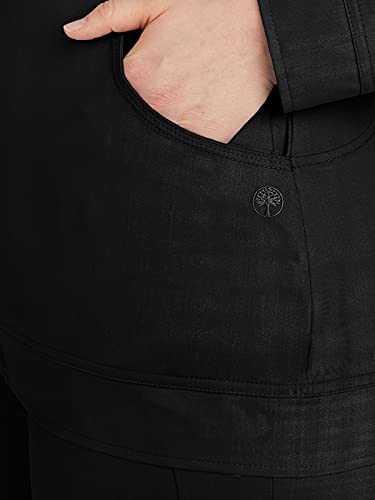 Healing Hands Scrub Jacket for Women 2 Pocket Purple Label Scrubs 5038 Dakota Zip up Womens Jacket Black M