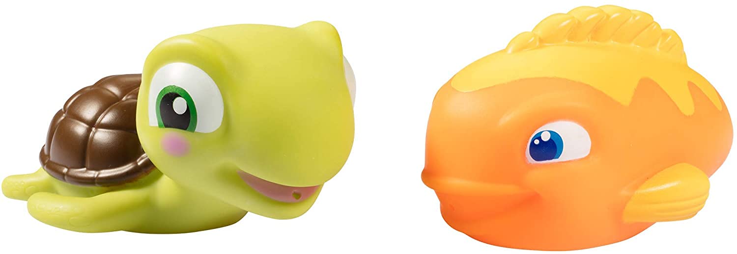 CoComelon Water Squirter Toys for Pool & Bath, 6-Pack - Officially Licensed - JJ, Baby Shark, Turtle, Fish Figure Playset - Easter Basket Stuffer Gift for Toddlers, Preschoolers, Kids - 18mo+