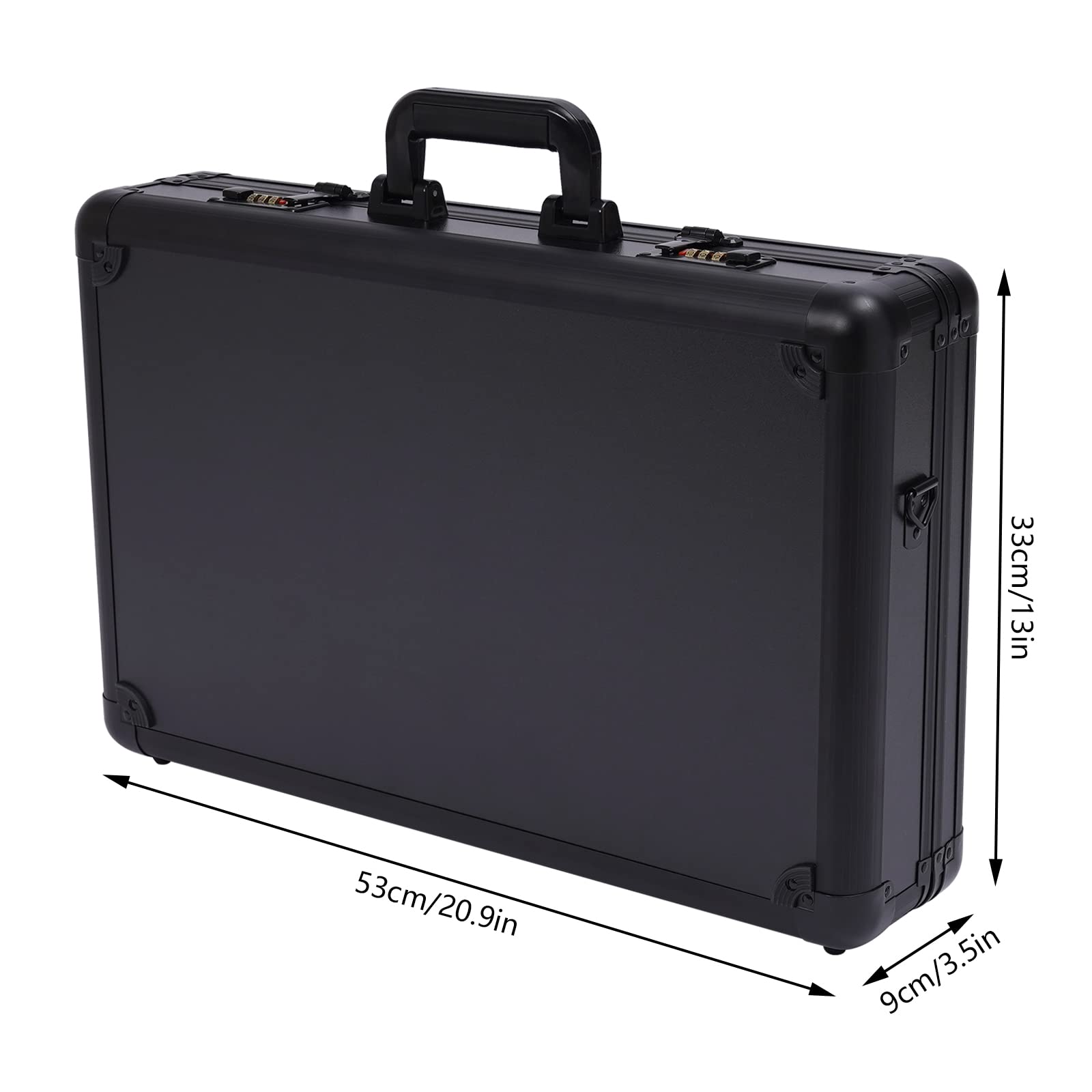 Barber Carrying Case,Professional Stylist Tool Carry Case,Salon Hair Cutting Grooming Kit Storage Organizer with Handle and Secure Numlock for Clippers, Scissors, Barber Supplies