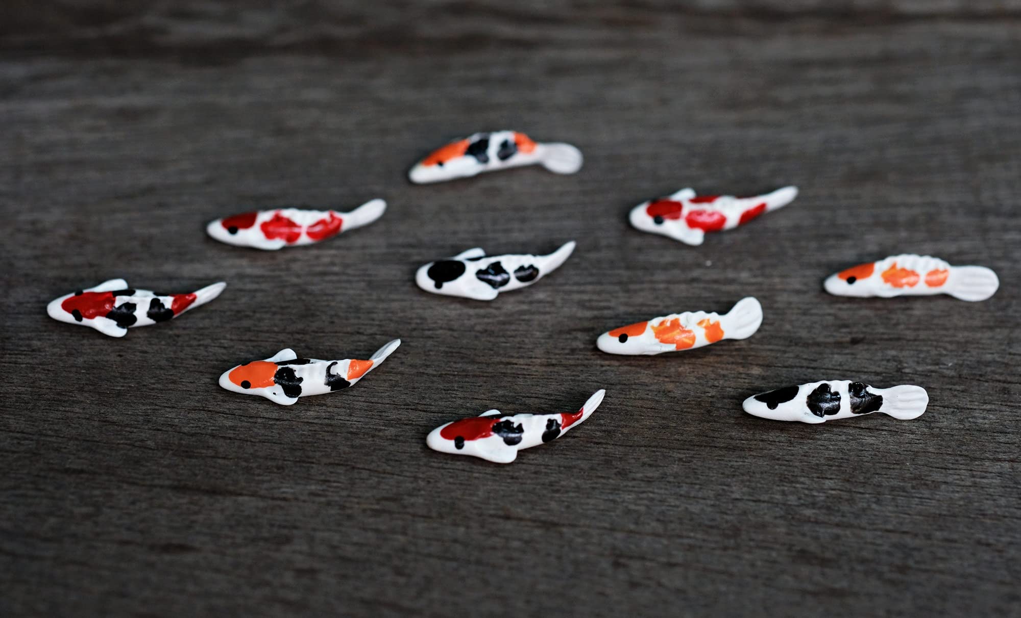 Buy Easy 10 Mix Colorful Koi Fish Fairy Garden Animal Dollhouse Miniature Docoration