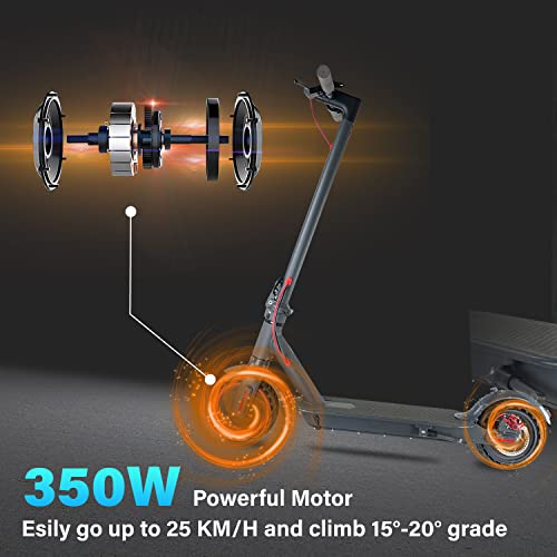 Electric Scooter for Adults, 350W Motor 36V/10Ah Lithium Up to 19 MPH & 21 Miles Long Range, 8.5" Honeycomb Tires Foldable and Portable Cruise Control Commuter Scooter for Adults