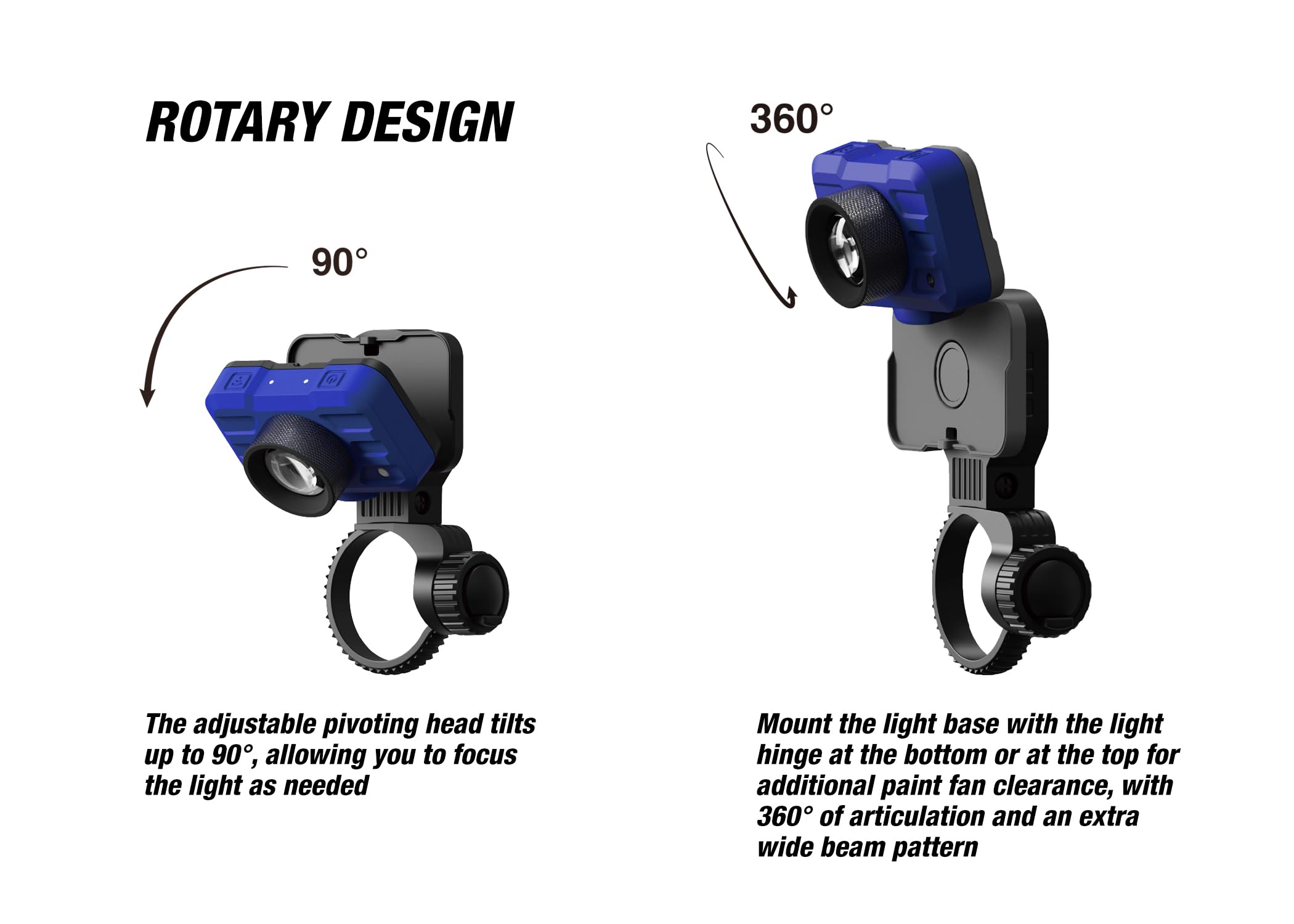 Astro Tools 51SL 500 Lumen Rechargeable Lightweight Spray Gun Color Match Light - CRI 95