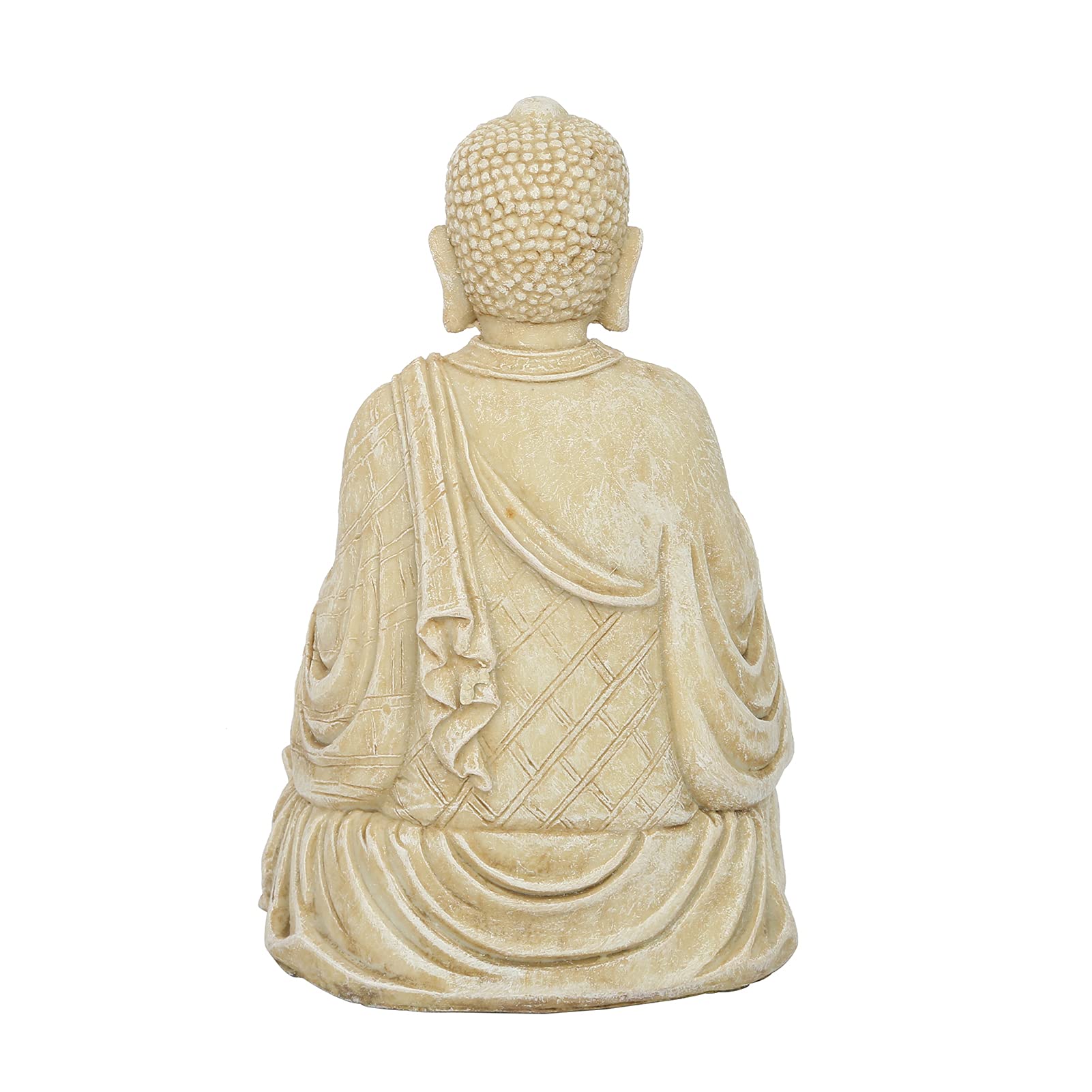 Exqelf Buddha Statue, Praying Buddha Decor Figurine, Meditating Buddha Serene Decorative Figurine for Home Office Desktop Outdoor Garden Yard Decoration, Yoga Zen Décor(Small)