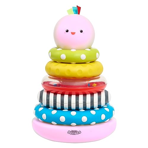 Early Learning Centre Little Senses Glowing Stacking Rings, Stimulates Senses, Fine Motor Skills, Hand Eye Coordination, Kids Toys for Ages 06 Month, Amazon Exclusive