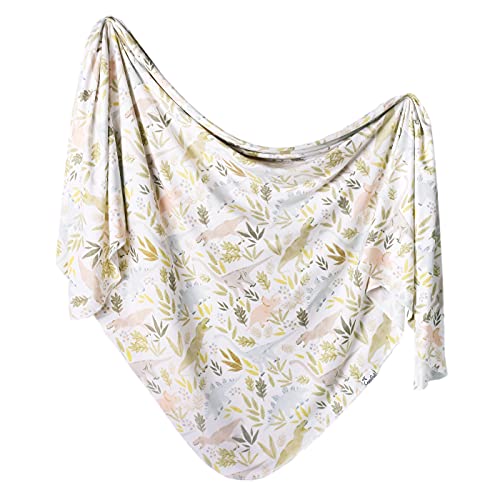 Large Premium Knit Baby Swaddle Receiving Blanket"Rex" by Copper Pearl