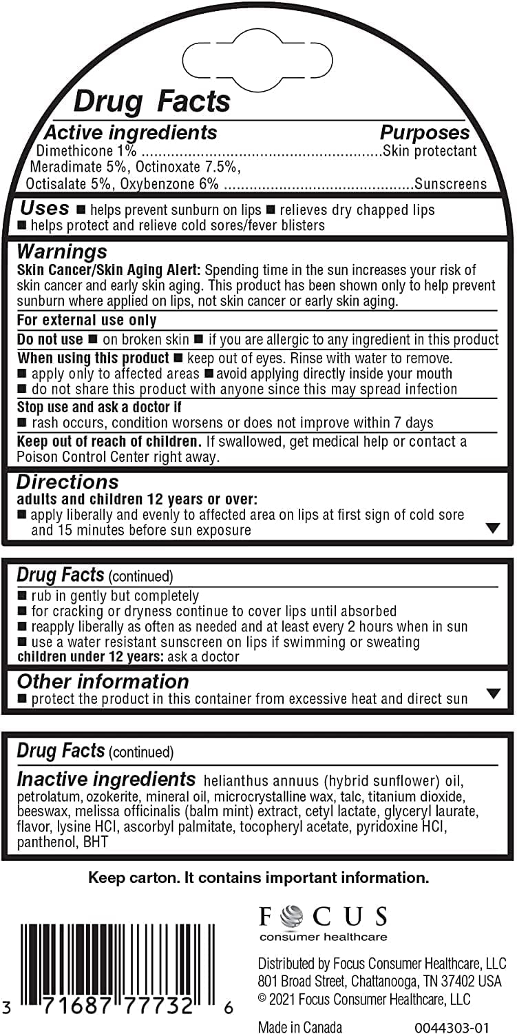 Herpecin L SPF 30 Lip Protectant 0.1 OZ (5 Pack)
