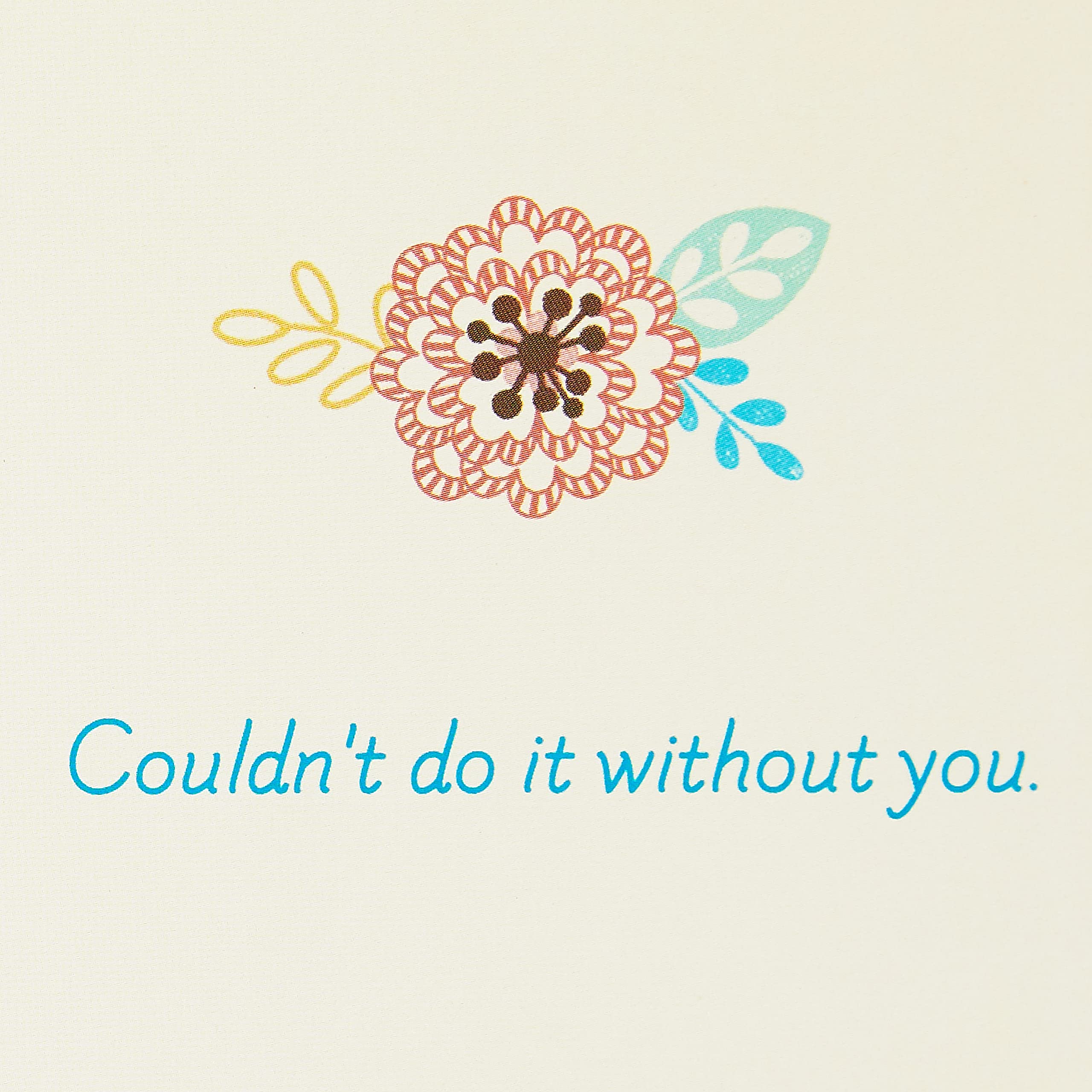 Hallmark Pack of Thank You Cards, 4 Cards with Envelopes (Keep Things Running Smoothly) for Nurses Day Cards, Admin Professional Day Cards, Appreciation