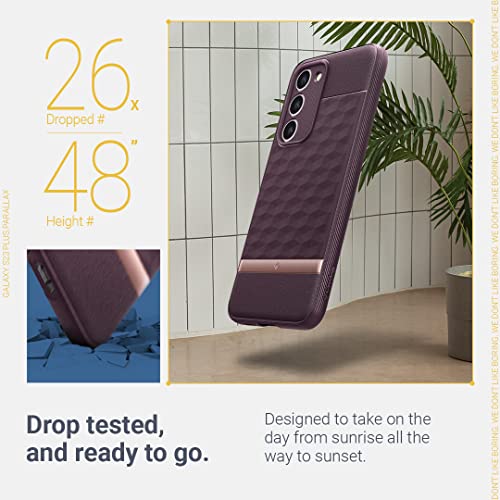 Caseology Parallax Designed for Samsung Galaxy S23 Plus Case 5G (2023) [Military Grade Drop Tested] - Burgundy