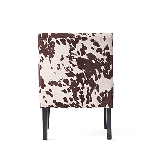 Christopher Knight Home Kassi Fabric Accent Chairs, 2-Pcs Set, Milk Cow