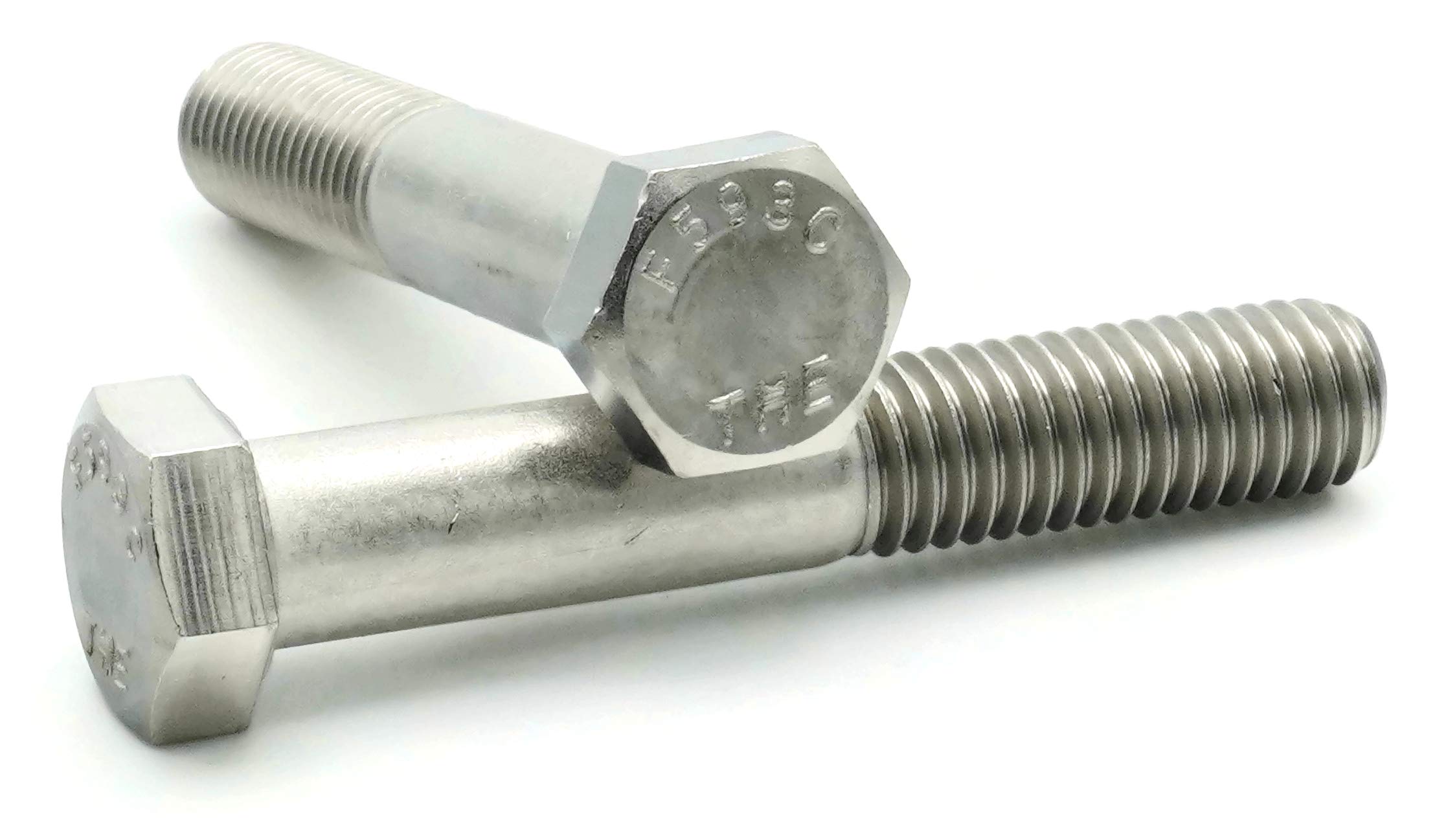Hex Cap Screws 18-8 Stainless Steel - 5/16-18 x 5" PT Qty-25