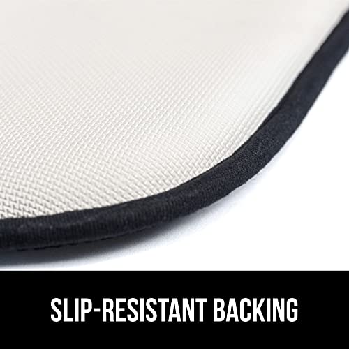Gorilla Grip Memory Foam Chair Cushions, Comfortable Pads for Dining Room, Kitchen Table, Office Chairs, Stay in Place Backing, Comfortable Microfiber Seat Pad Cushion, Set of 4, 16x16, Black