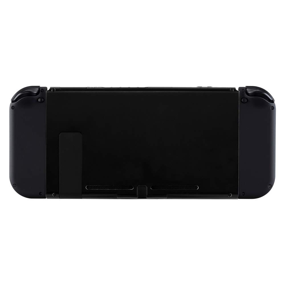 eXtremeRate DIY Replacement Shell Buttons for Nintendo Switch & Switch OLED, Black Soft Touch Custom Housing Case with Full Set Button for Joycon Handheld Controller - Console Shell NOT Included
