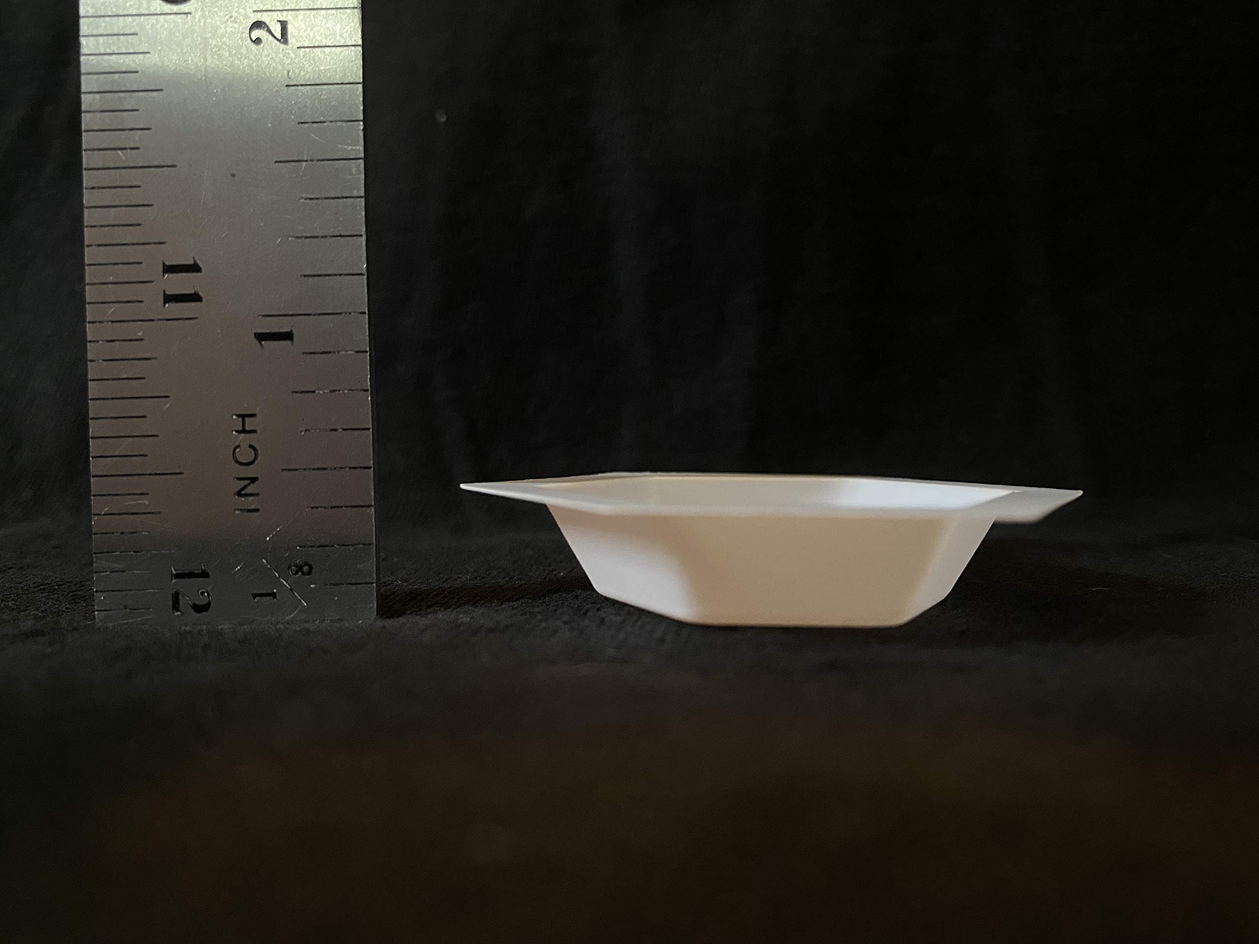 Hexagonal Weighing Boats, W-H38-WA-500, 38mm, Small, White Anti-Static, Pack of 500