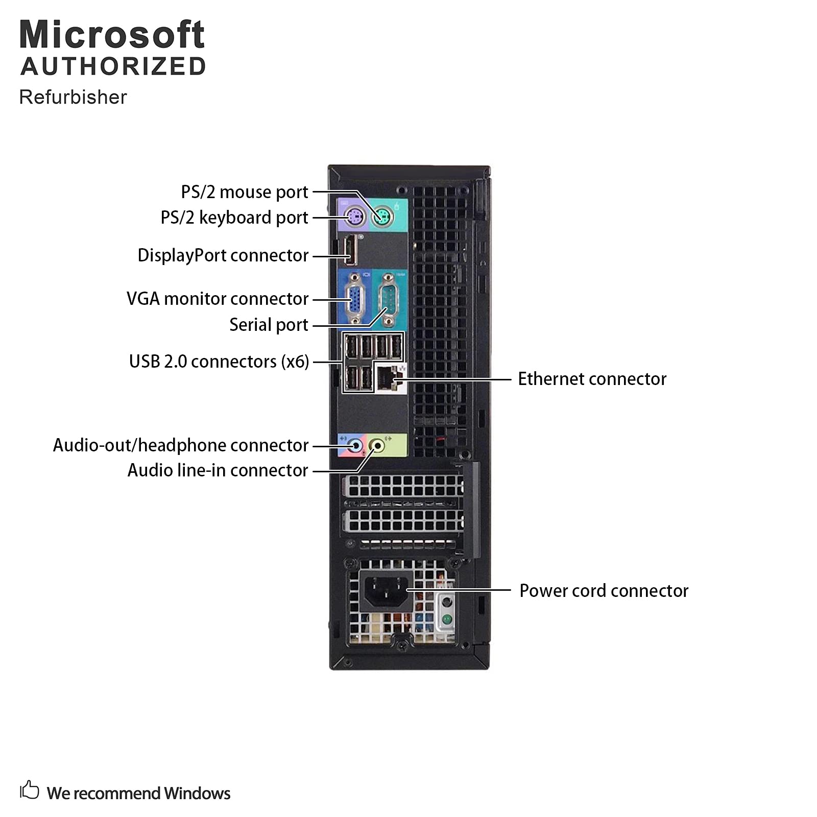 DELL Optiplex High Performance 790 Desktop Computer PC, Intel Quad Core i5-2400 3.1GHz Processor, 8GB DDR3, 1TB SATA, DVD, Windows 10 Professional (Renewed)']