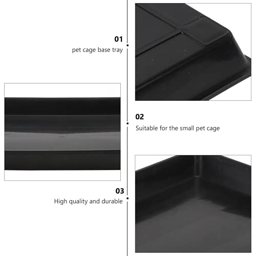 Dog Crate Replacement Pan- Plastic Pet Cage Cleaning Tray- Cage Tray Plastic Base Tray for Rabbit Dog Cat 43x28cm