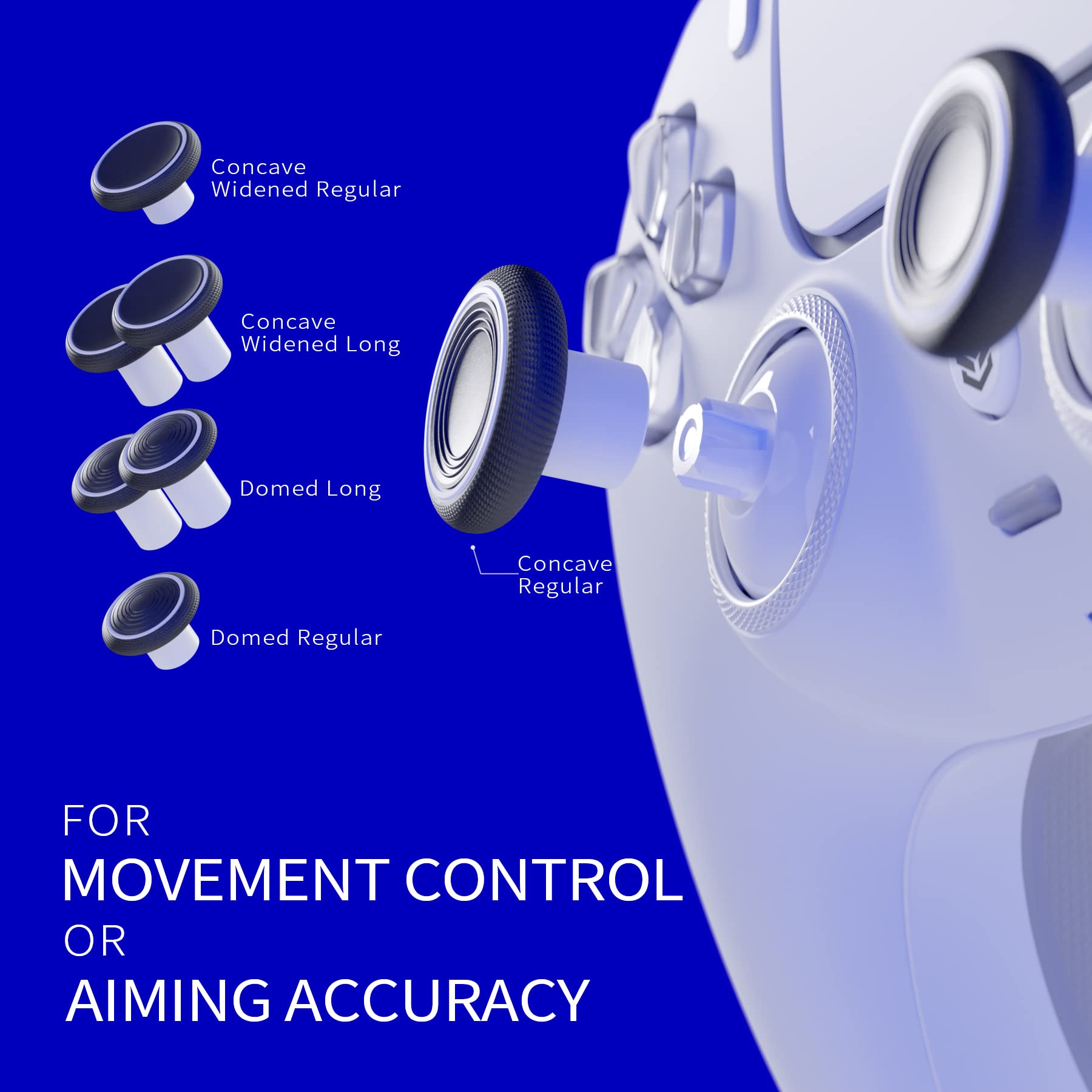 HEXGAMING ULTIMATE 4 Mappable Back Buttons & Replaceable Thumbsticks & Hair Trigger Black Rubberized Grip Compatible with ps5 Pro Custom Controller PC Wireless FPS eSport Gampad - Green Leaves