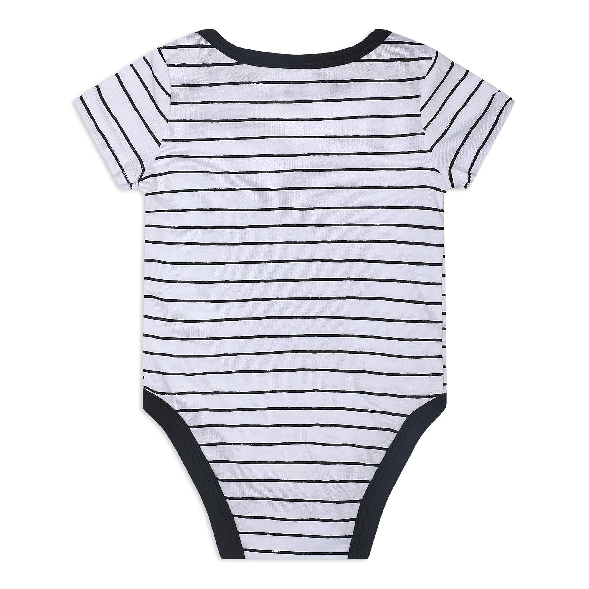 Peanuts Snoopy Boys 4 Pack Short Sleeve Bodysuit for Newborn and Infant