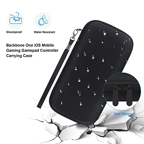 Elonbo Hard Travel Case for Backbone One Mobile Gaming Controller,Compatible with Backbone One for iPhone/iPhone PlayStation Edition/Android/Android PlayStation Edition, Handheld Gaming Console Holder