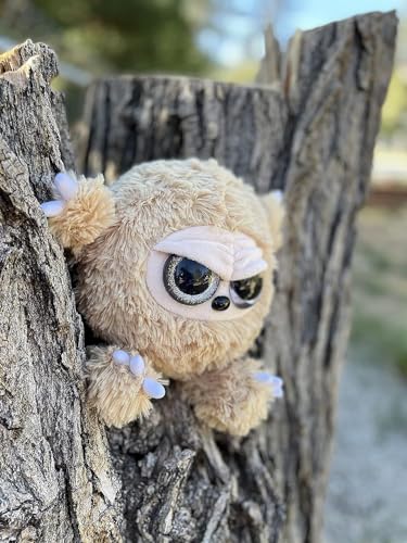 Grumpy Baby Sloth - Adorable Super Soft Plush Stuffed Animal Toy Doll (Glitter Eyes) - Large 8 Inch - Unique Gift for Kids and Adults