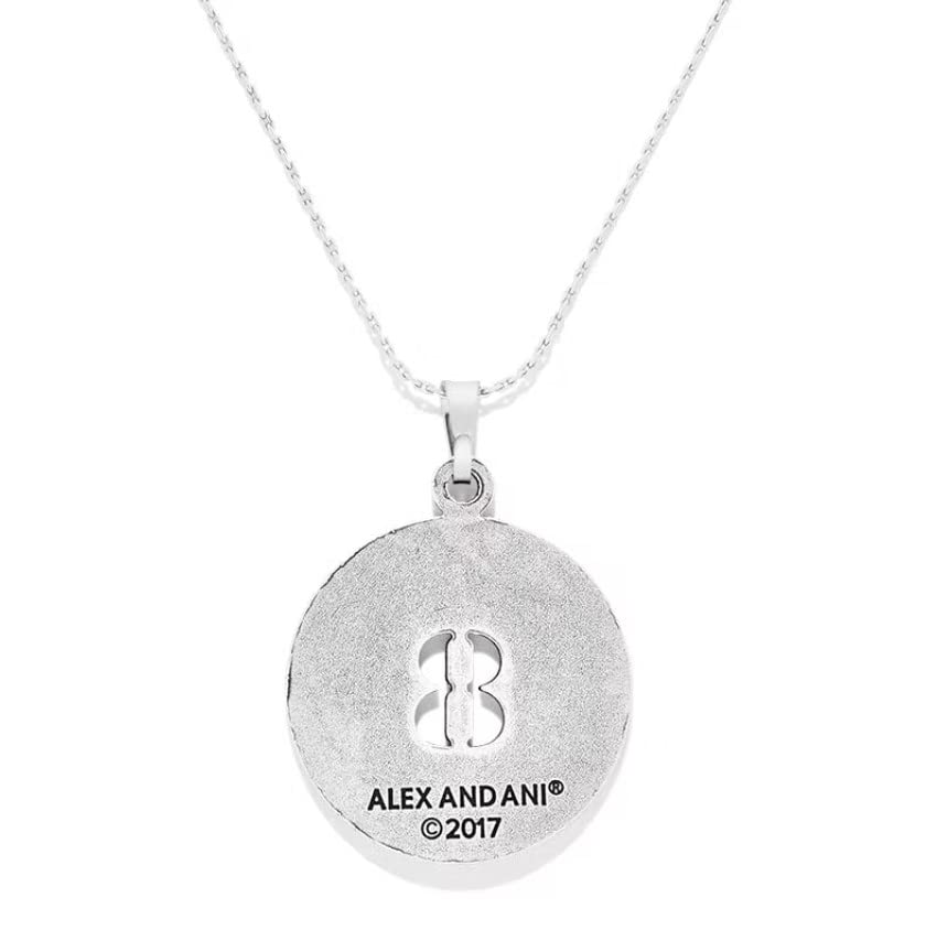 Alex and Ani Numerology Expandable Necklace for Women, Number 8 Pendant, Rafaelian Silver Finish