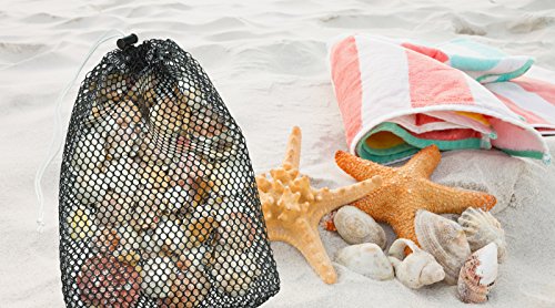 Handy Laundry Mesh Stuff Bag - Durable Mesh Bag with Sliding Drawstring Cord Locking Closure.