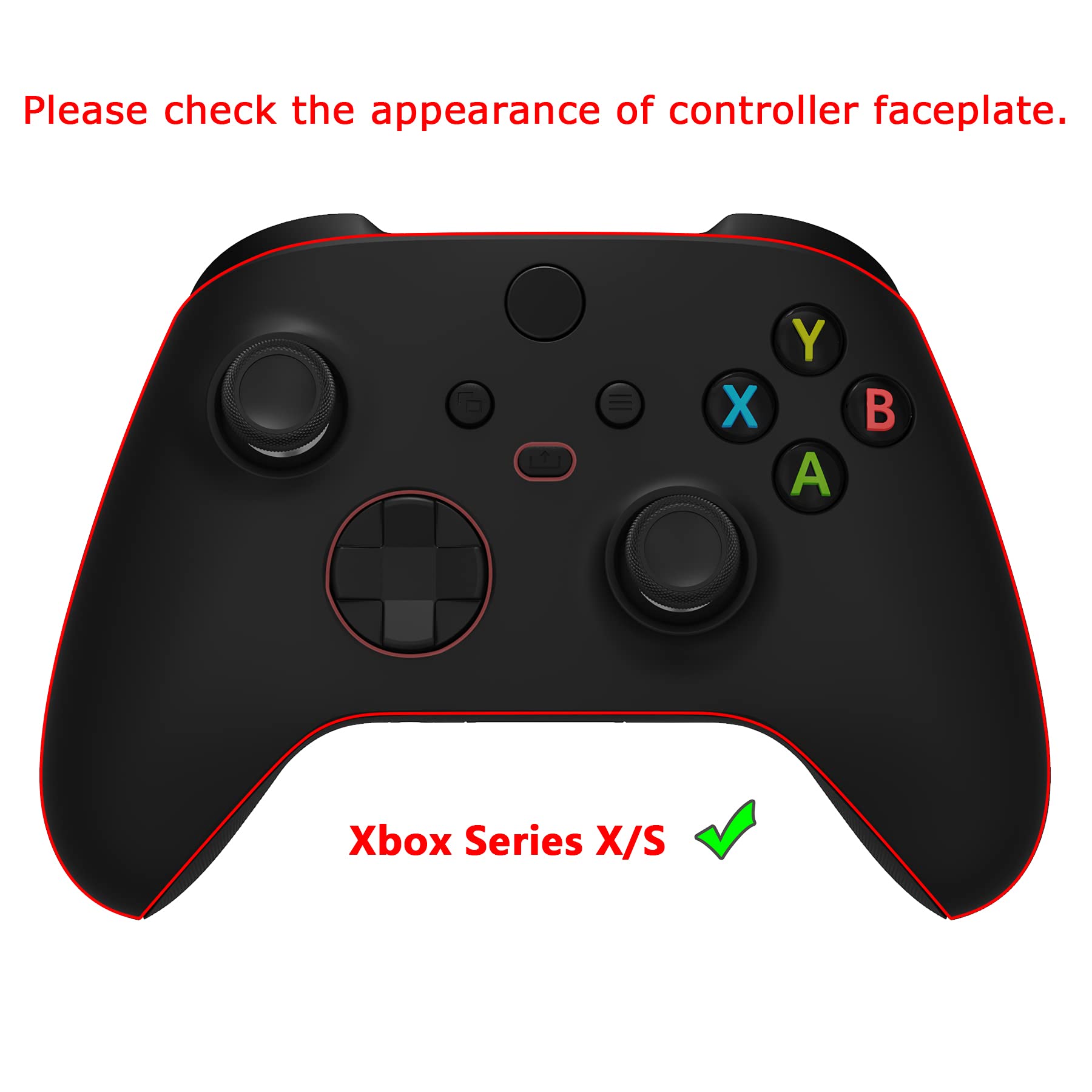 eXtremeRate Replacement Side Rails Grip for Xbox Core Wireless Controller, Chrome Silver Custom Accessories Back Panesl Handles Cover Shell for Xbox Series X & S Controller [Controller Excluded]