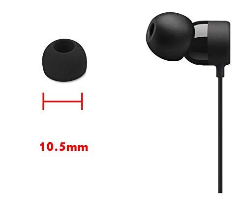 Zotech 20 Pcs Silicone Replacement Ear Buds Tips Black (Small)